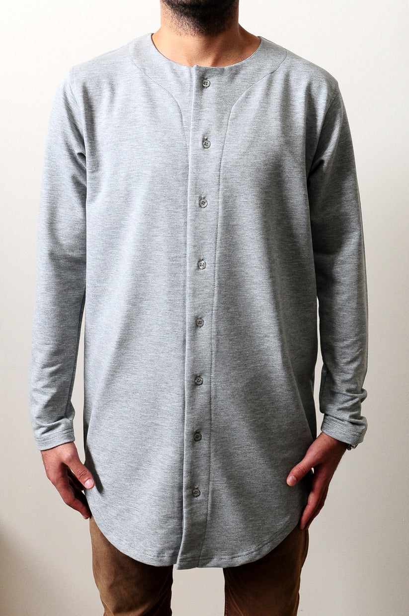 Order Essential Round Neck Front Button Shirt | Ofelya Boutique