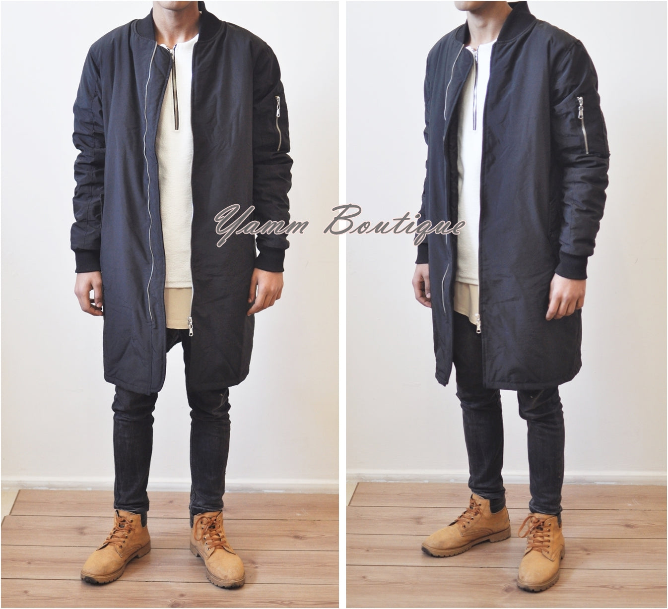 Men’s Oversized Full-Length Field Jacket | Ofelya Boutique