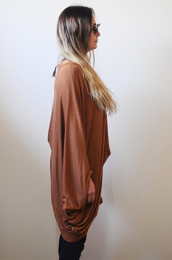 Women's Twisted Top / Loose Casual Cotton Blouse – Ofelya Boutique