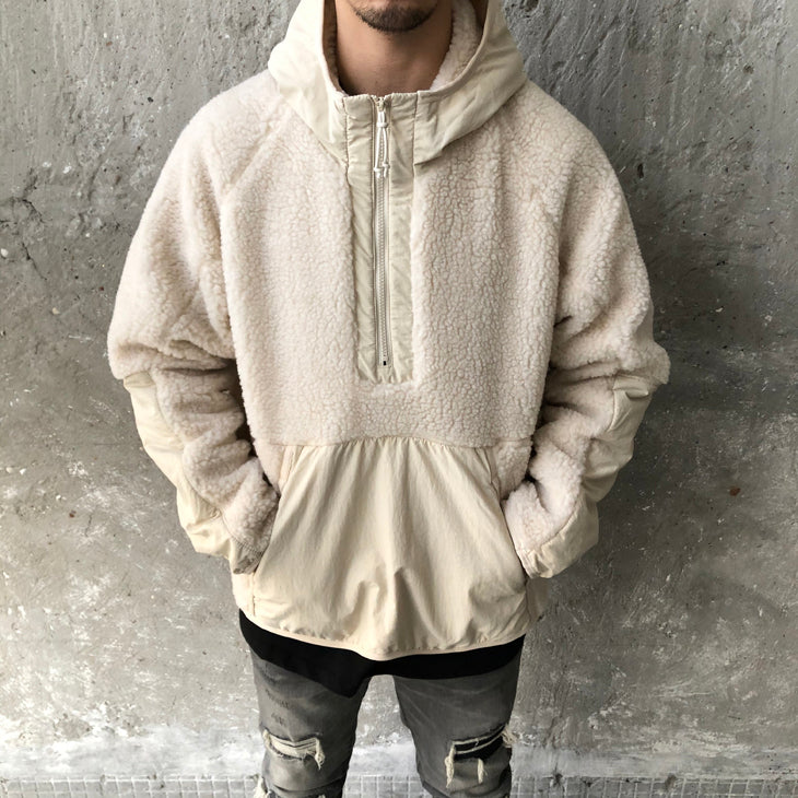 Get Men’s Lamb Wool Hooded Zipper Sweater Coat | Ofelya Boutique