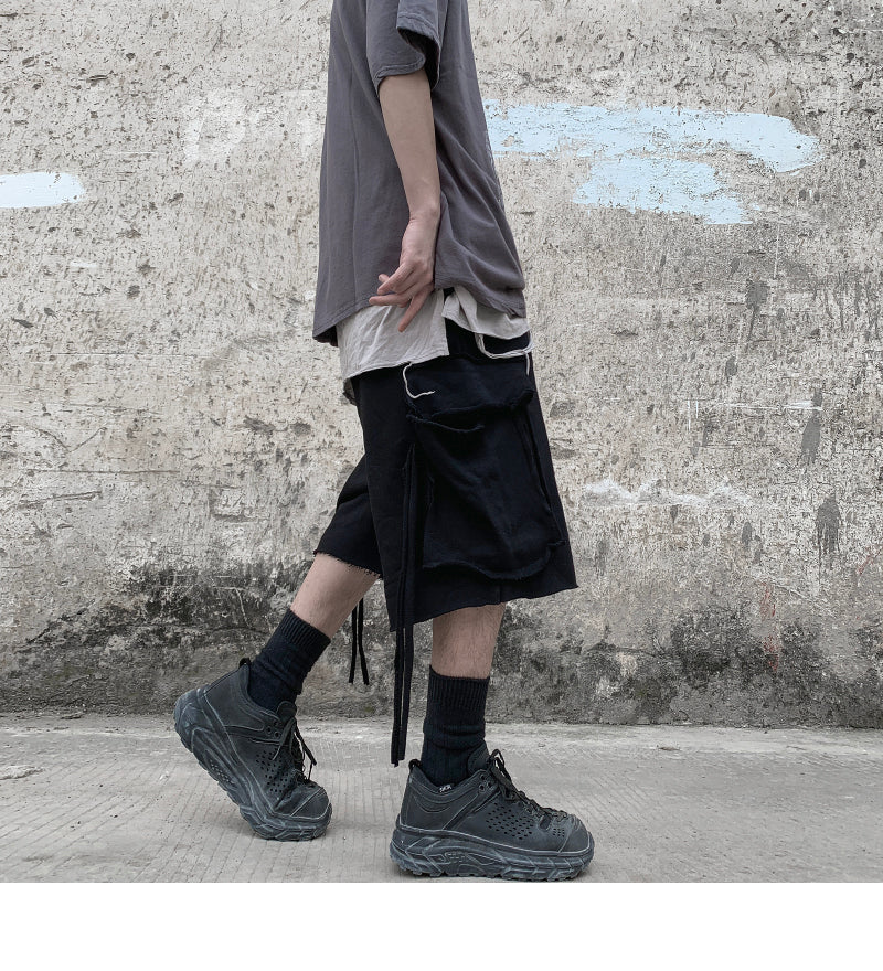 Big Pockets Wide Leg Loose Cargo Shorts | Ofelya Boutique